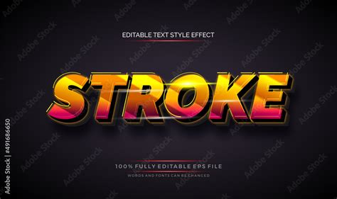 Modern Editable Text Effect Vibrant Modern Color Shiny Text Style