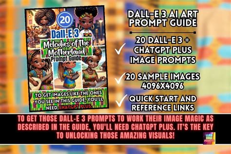 Dall E 3 Ai Art Prompt Guide Black Girls Graphic By Lumidigiprints · Creative Fabrica