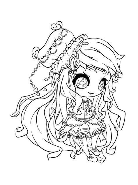 Anime Chibi Couple Coloring Pages