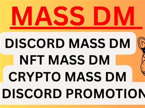 Nft Discord Mass Dm Discord Promotion Discord Mass Dm Upwork