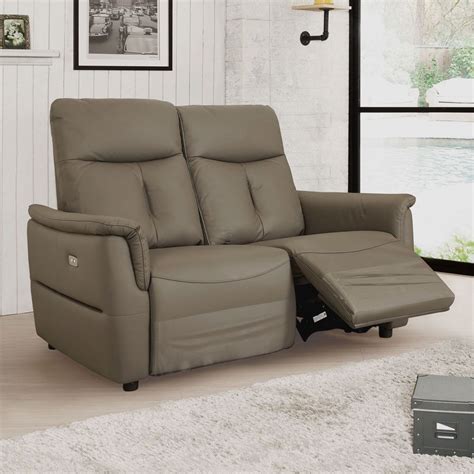 Homelike 喜家居雙人座雙電動沙發灰咖色2367 Pchome 24h購物