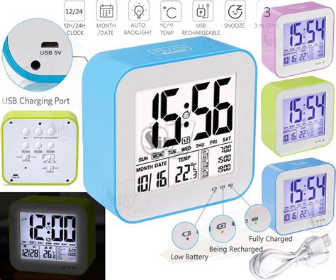 Decorative And Advertising Accessories Clock And Watches 528 Rechargeable Digital Alarm Clock