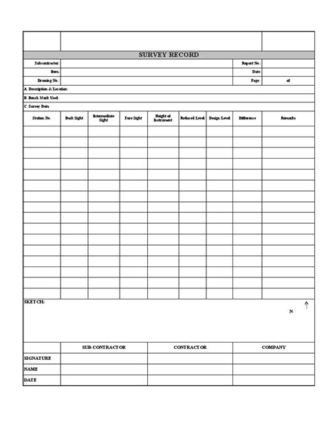 Survey Record Pdf