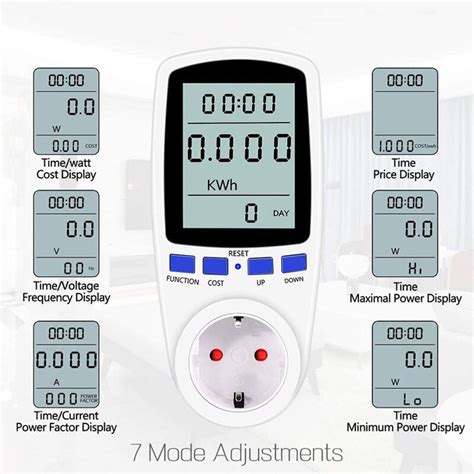 Power Analyzer Energy Meter Measuring Socket Digit Vicedeal