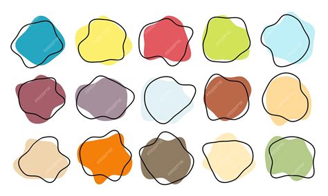Premium Vector Blobs Background Set Vector Round Shapes