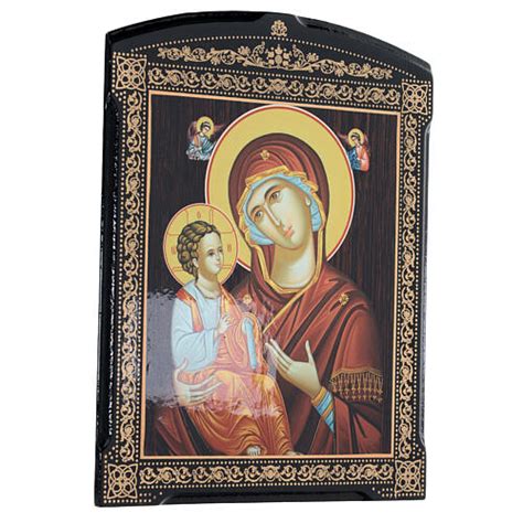 Laca Rusa Virgen Ierusalimskaya Roja X Cm Venta Online En Holyart