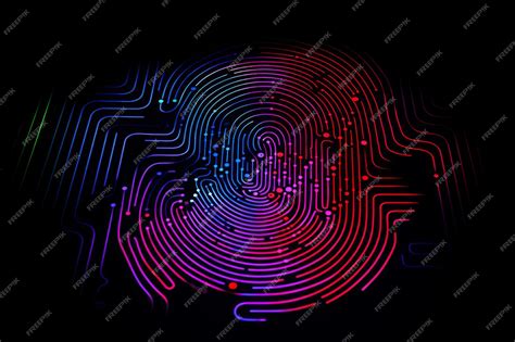 Premium Ai Image Explore The Fusion Of Cybersecurity And Biometrics In This Abstract