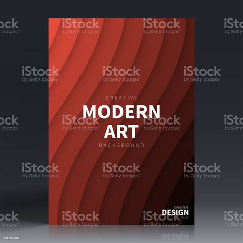 브로셔 템플릿 레이아웃 레드 커버 디자인 비즈니스 연례 보고서 전단지 잡지 3차원 형태에 대한 스톡 벡터 아트 및 기타 이미지 3차원 형태 가리기 갈색 Istock