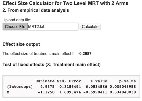 Effect Size Calculation Based On An Empirical Set Of Data Download Scientific Diagram