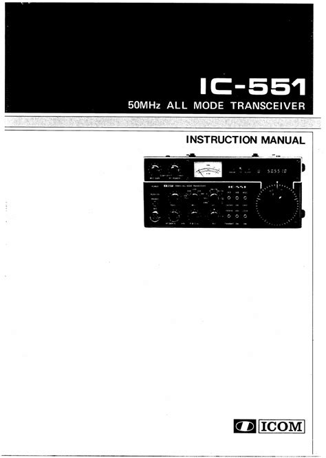 Icom IC 551 Handleiding 59 Pagina S