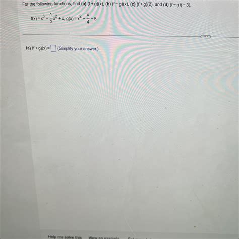 Operations With Functions Brainly