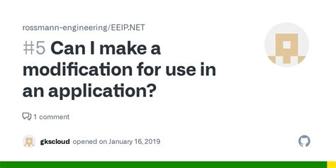 Can I Make A Modification For Use In An Application · Issue 5 · Rossmann Engineeringeeipnet