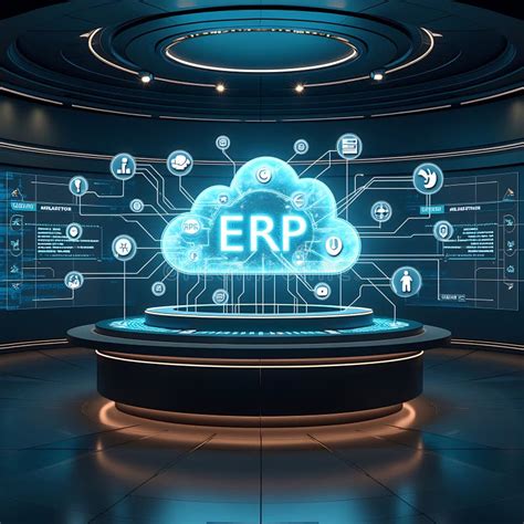 Harnessing The Power Of Cloud Based Erp Solutions For Modern Businesses Stock Illustration