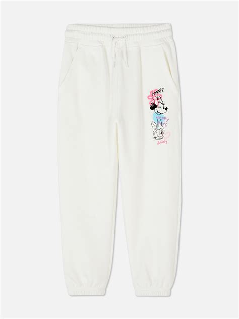 Tepláky Disney Minnie Mouse S Manžetami Krémová Dívky Primark