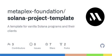 github metaplex foundation solana project template a template for