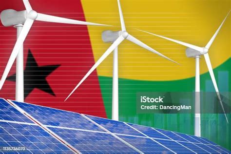 기니 비사우 태양 및 풍력 에너지 디지털 그래프 개념현대 자연 에너지 산업 그림 3d 일러스트레이션 0명에 대한 스톡 사진 및 기타 이미지 Istock