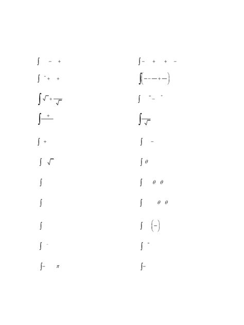 Basic Integration Problems Pdf