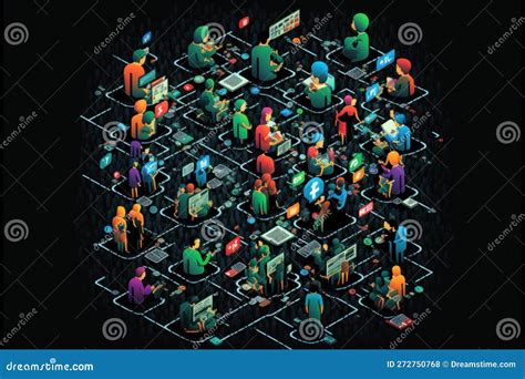 Information Data Sending And Receiving Social Network Concept