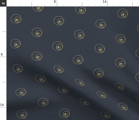 Golden Fibonacci Harmonious Spiraling Fabric Spoonflower