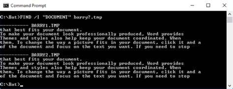 using the find command tips