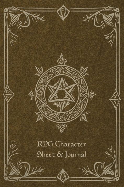 Rpg Character Sheet And Journal Comprehensive Dnd Notebook With
