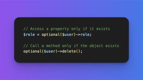 laravel tip improve code readability with laravel s optional helper