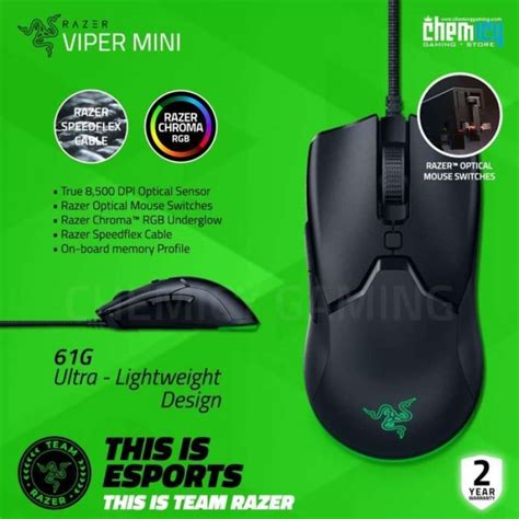 Promo Razer Viper Mini Ultralight Ambidextrous Wired Gaming Mouse Diskon 23 Di Seller Tuskar