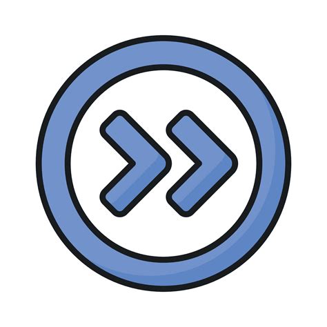 Forward Button Icon Design Fast Forward Vector Media Button 30745425