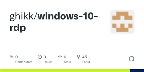 Github Ghikkwindows 10 Rdp