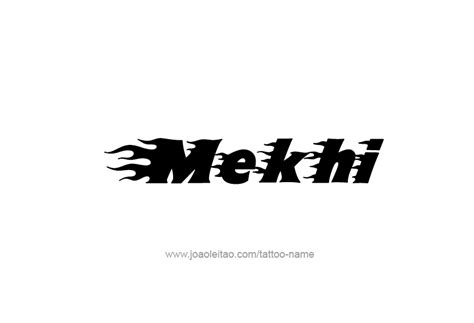 Mekhi Name Tattoo Designs