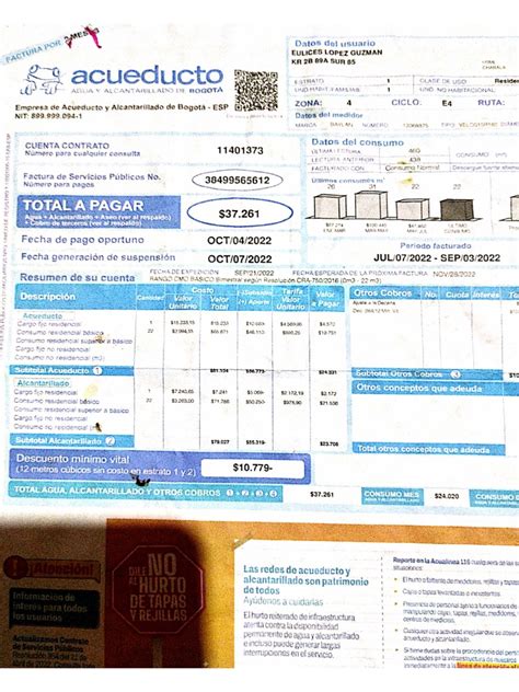 Recibo Agua Pdf
