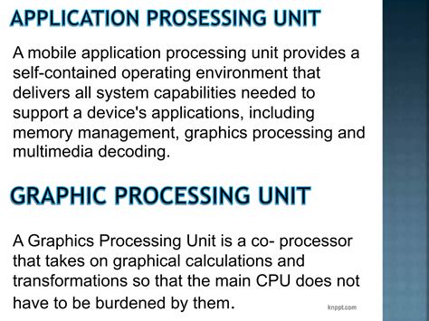 Application Processing Unit And Graphic Processing Unit Pptx
