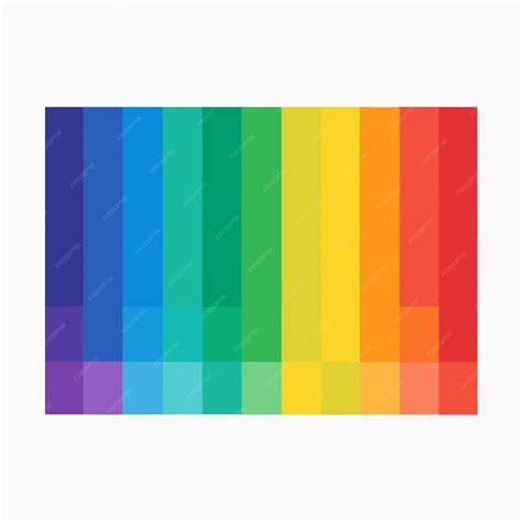 Rainbow Gradients Color Palette Template Premium Ai Generated Vector