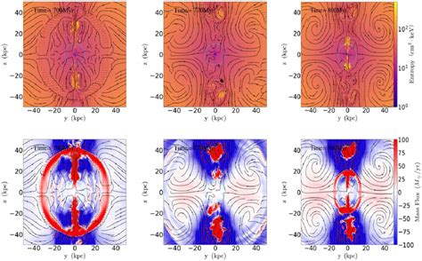 Circulation Of Entropy And Gas Mass In The Fiducial Mpg Simulation At T Download Scientific