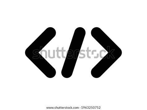 Html Code Programming Vector Icon Stock Vector Royalty Free