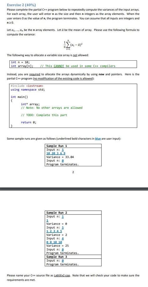 Solved Exercise Please Complete The Partial C Chegg