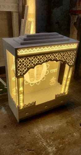 Modern White Polished LED Corian Temple For Religious At Rs 700 Sq Ft In New Delhi