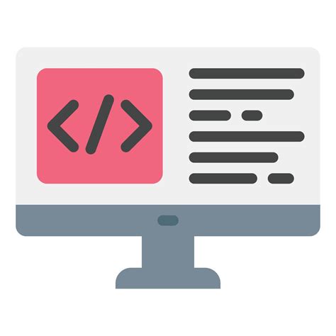 Code Icon Vector Illustration Stem Education 13081403 Vector Art At