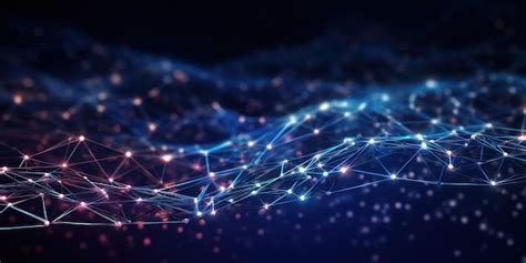 Premium Photo Cyber Big Data Flow Blockchain Silver Data Fields Network Line Connect Stream