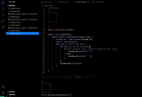 Java Pattern Printing Challenge Hollow Square With Stars Arunraj Jayakumar Posted On The