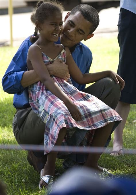 Barack Obama Cute Moments With Sasha And Malia Popsugar Celebrity