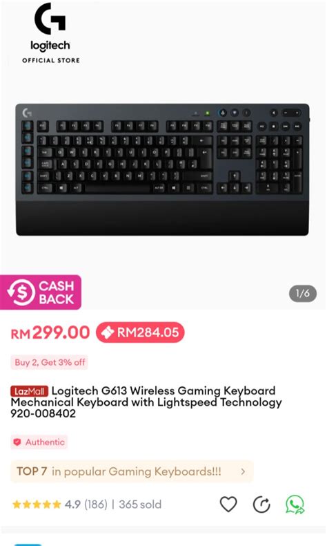 Logitech G Computers Tech Parts Accessories Computer Keyboard On Carousell