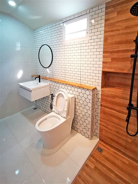 รีโนเวทห้องน้ำสไตล์โมเดิร์น เรียบหรูสวยปังงบไม่เกิน 4 หมื่น เช็คราคา คอม