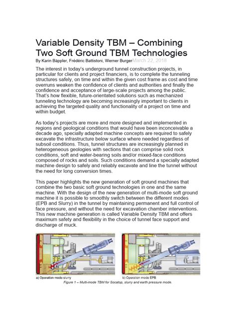 variable density tbm combining two soft ground tbm technologies pdf