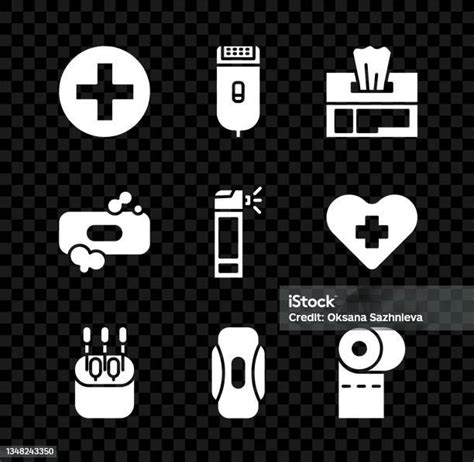 크로스 병원 의료 전기 헤어 클리퍼 또는 면도기 젖은 물티슈 팩 귀를위한 면 봉봉 생리대 화장지 롤 비누 바 및 노즐 스프레이