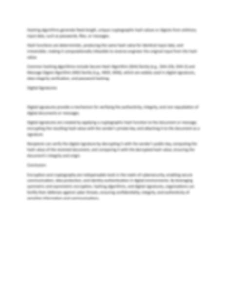 Solution Exploring Encryption And Cryptography Principles Studypool