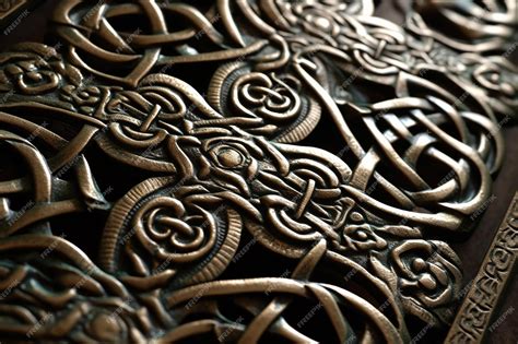 Premium Photo Intricate Metallic Interlocking Designs From Ireland