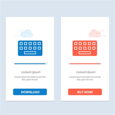 Keyboard Typing Board Key Blue And Red Download And Buy Now Web Widget Card Template 14970357
