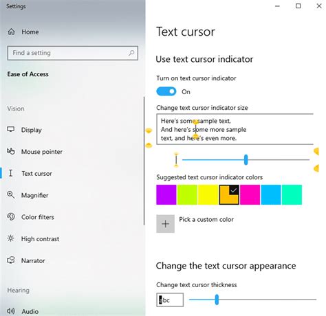 Easy To See Text Cursor Choices In Windows 11 And 10 Office Watch