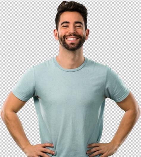 Premium Psd Young Man Placing His Hands On Hips